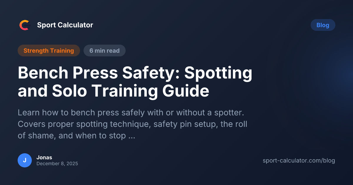 Bench Press Safety: Spotting and Solo Training Guide