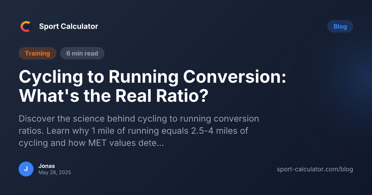 Cycling to Running Conversion: What's the Real Ratio?