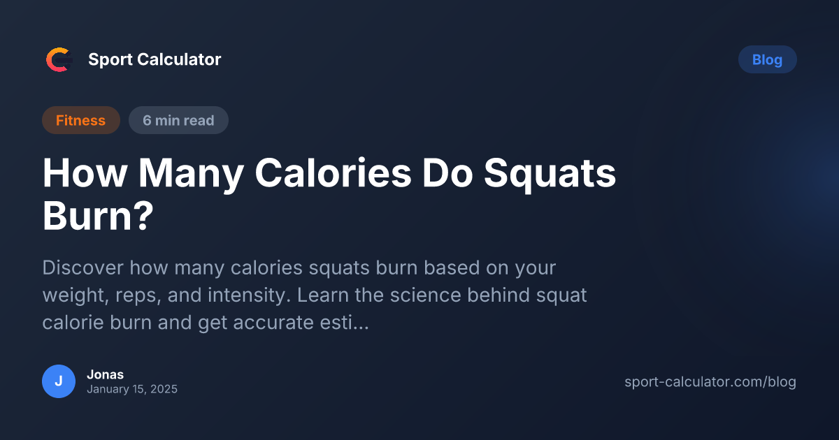 How Many Calories Do Squats Burn?