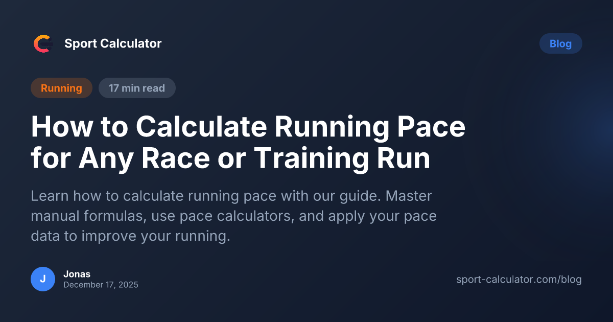 How to Calculate Running Pace for Any Race or Training Run
