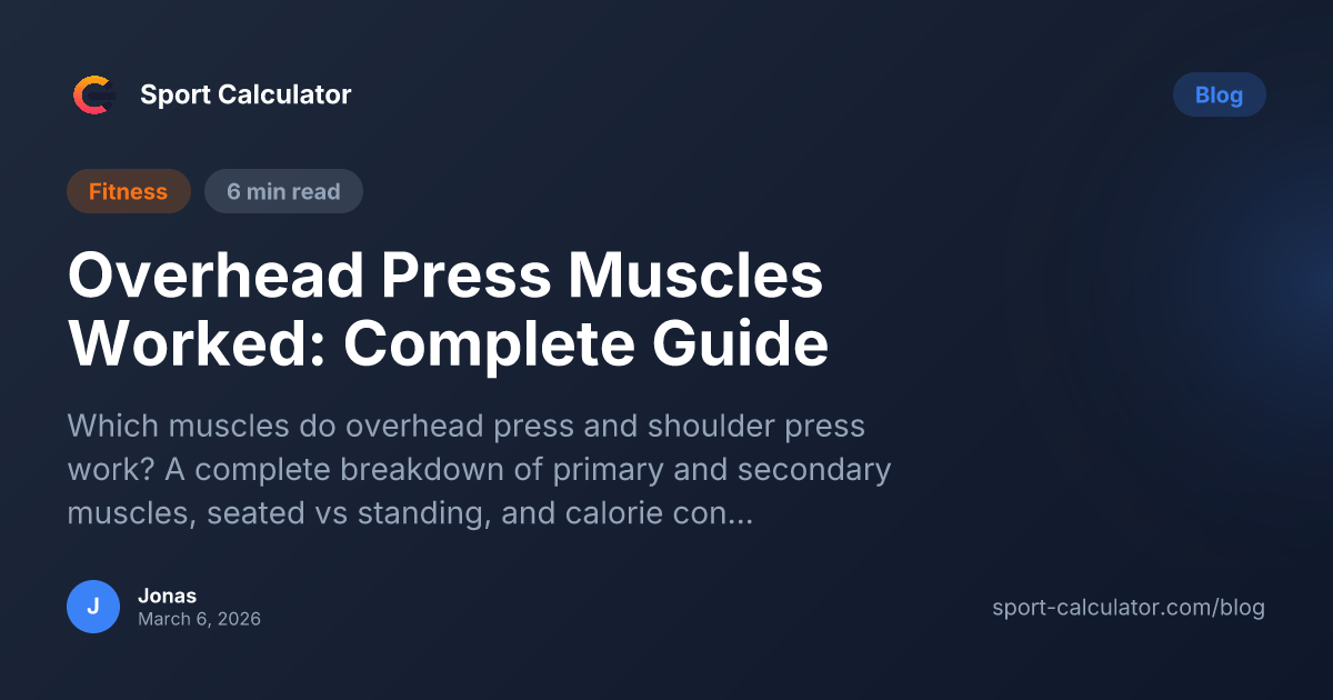 Overhead Press Muscles Worked: Complete Guide