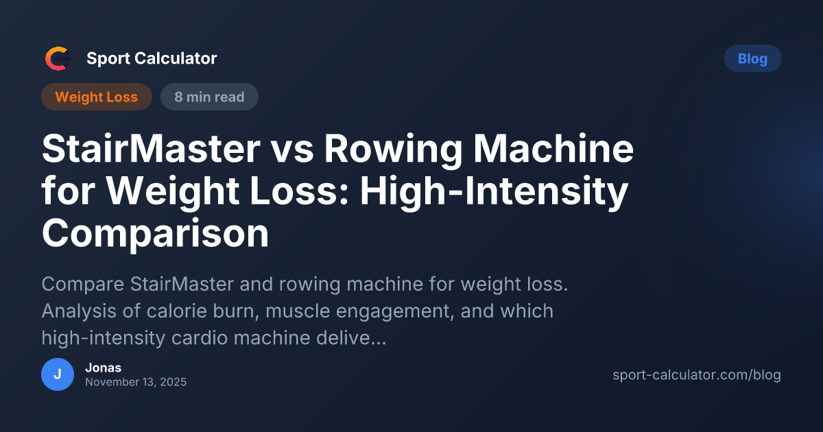 StairMaster vs Rowing Machine for Weight Loss: High-Intensity Comparison
