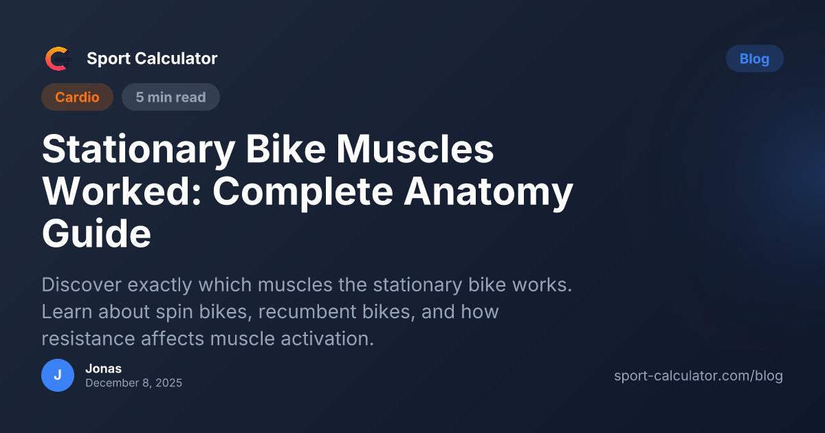 Stationary Bike Muscles Worked: Complete Anatomy Guide