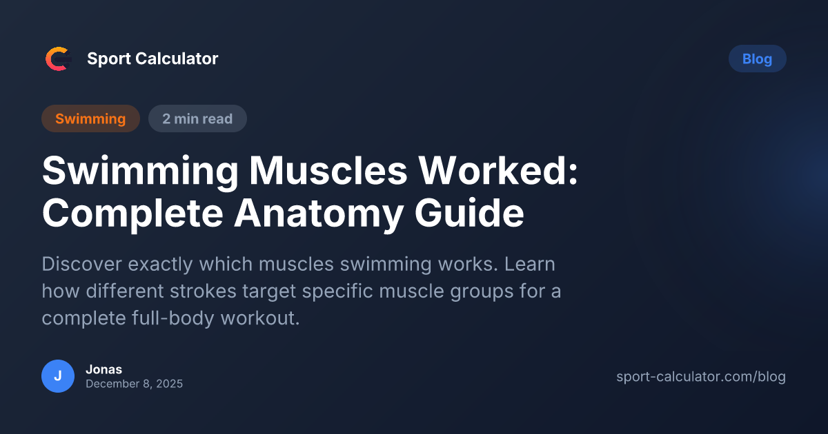 Swimming Muscles Worked: Complete Anatomy Guide