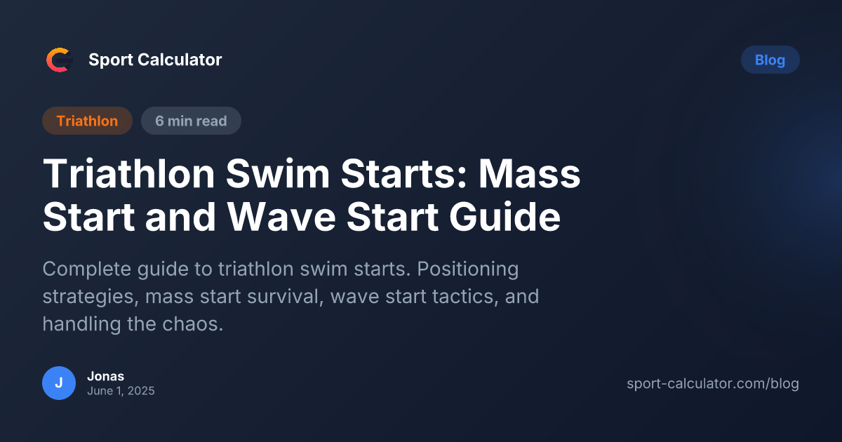 Triathlon Swim Starts: Mass Start and Wave Start Guide