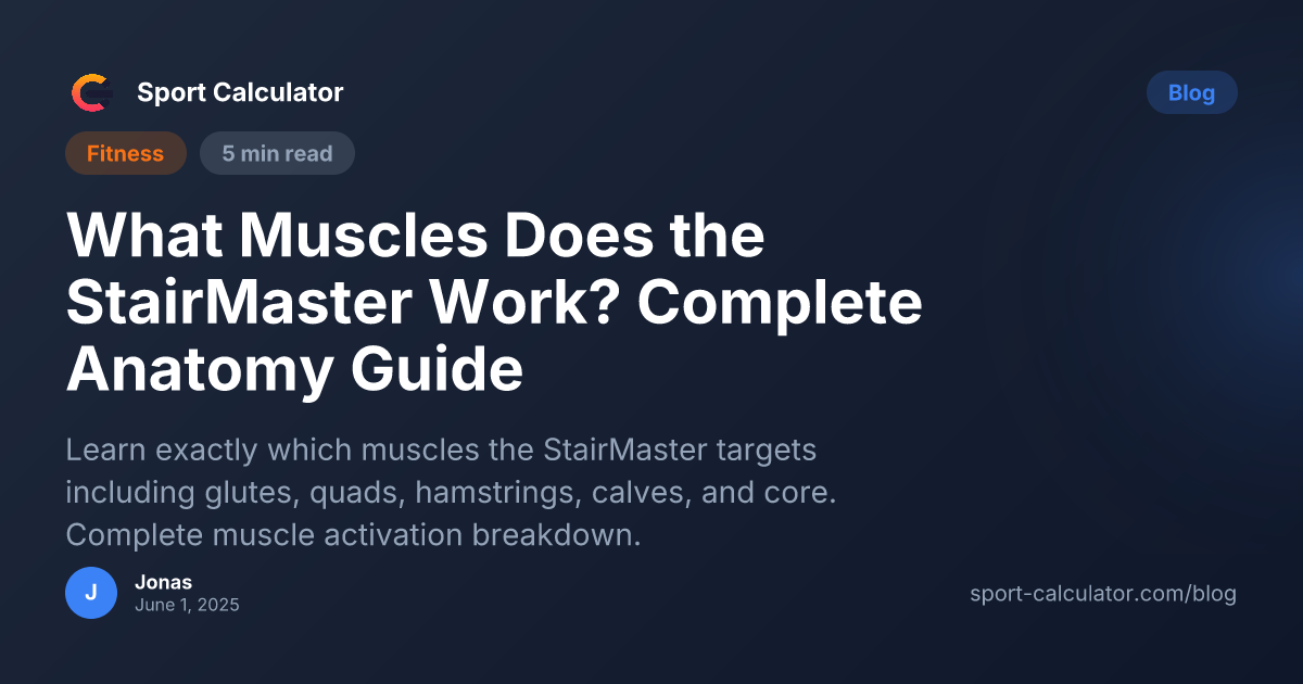 What Muscles Does the StairMaster Work? Complete Anatomy Guide