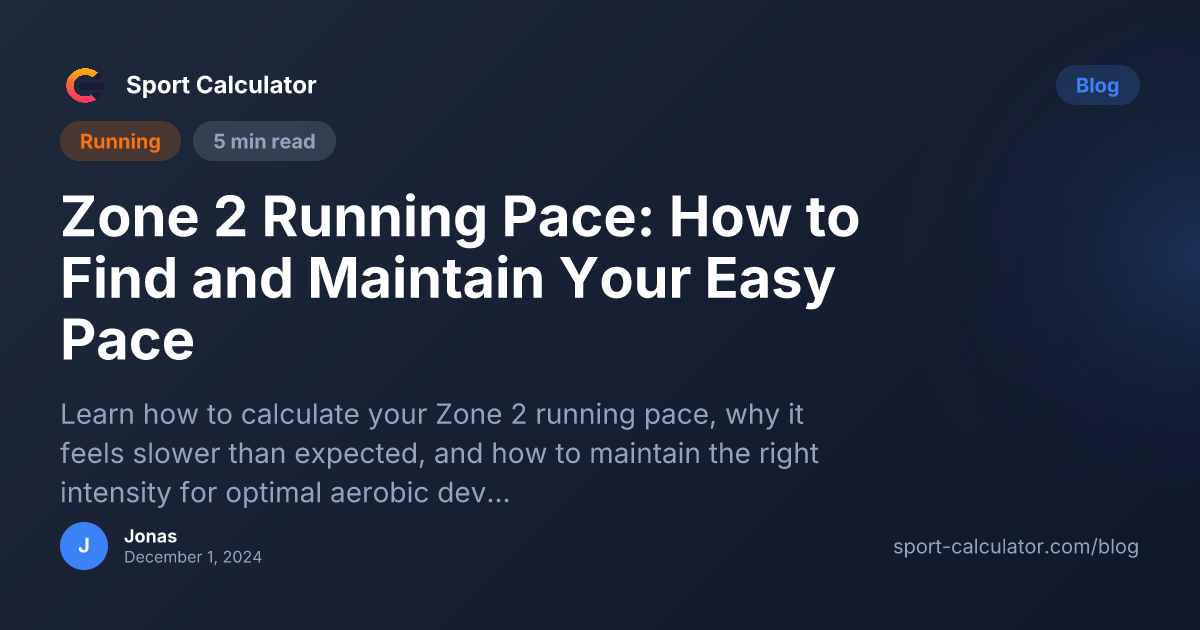 Zone 2 Running Pace: How to Find and Maintain Your Easy Pace