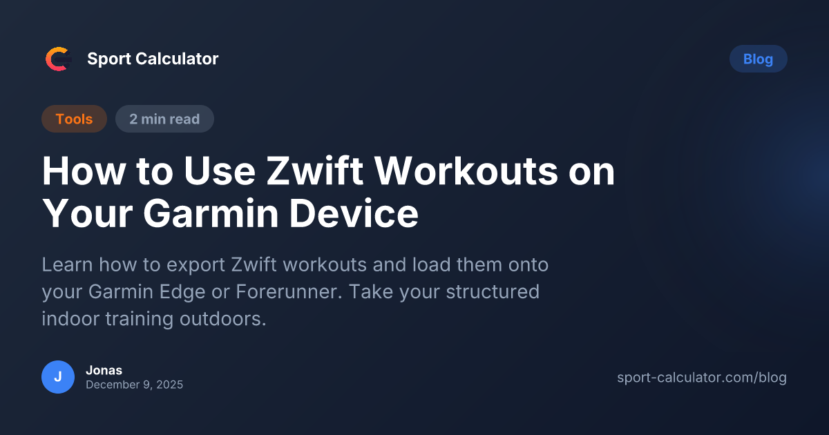 How to Use Zwift Workouts on Your Garmin Device