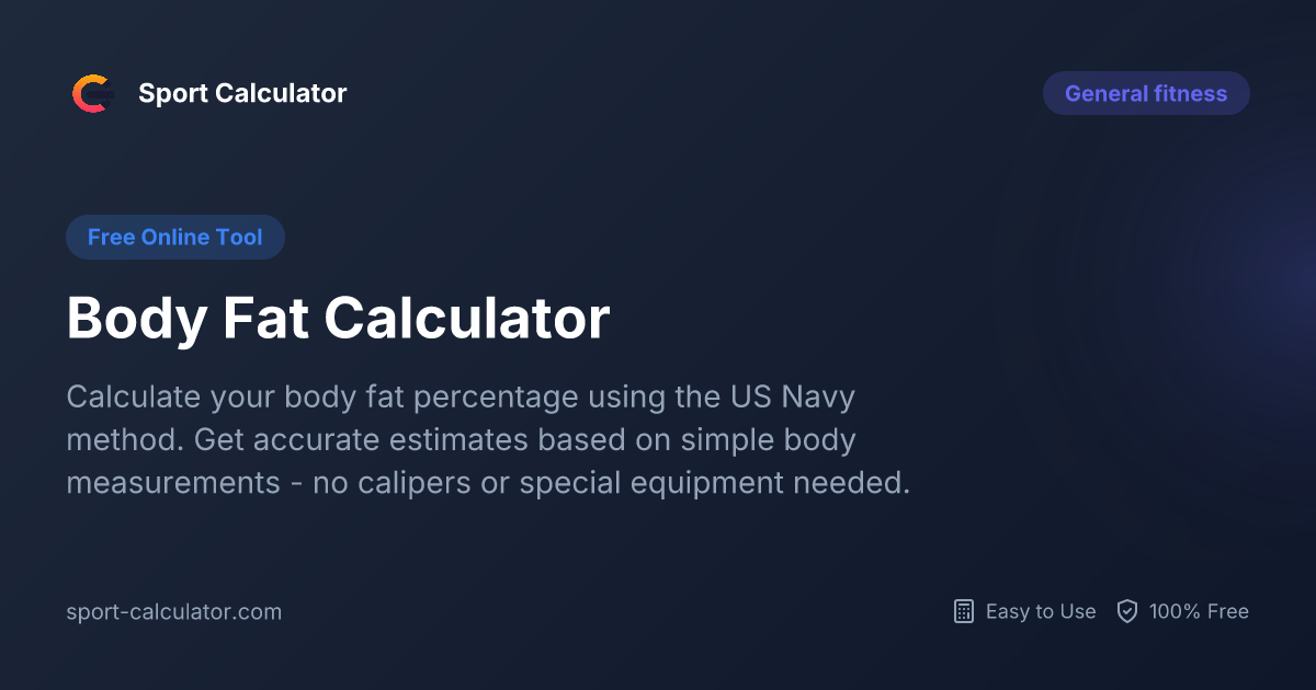 Body Fat Calculator | Free & Easy to Use