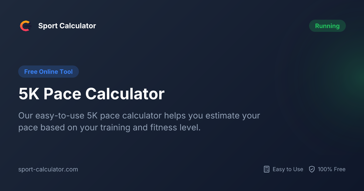 5K Pace Calculator | Free & Easy to Use