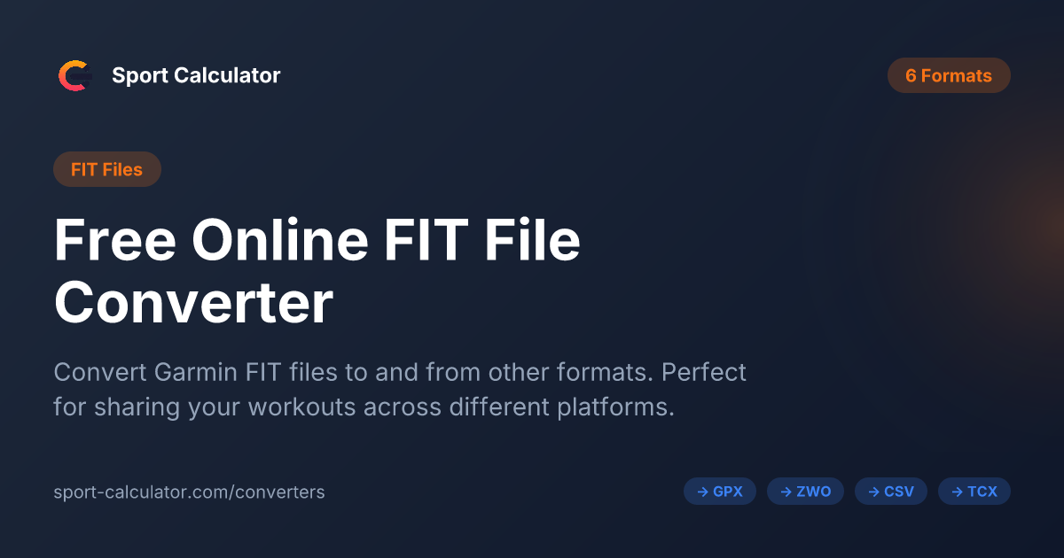 Free Online FIT File Converter | Easy & Secure