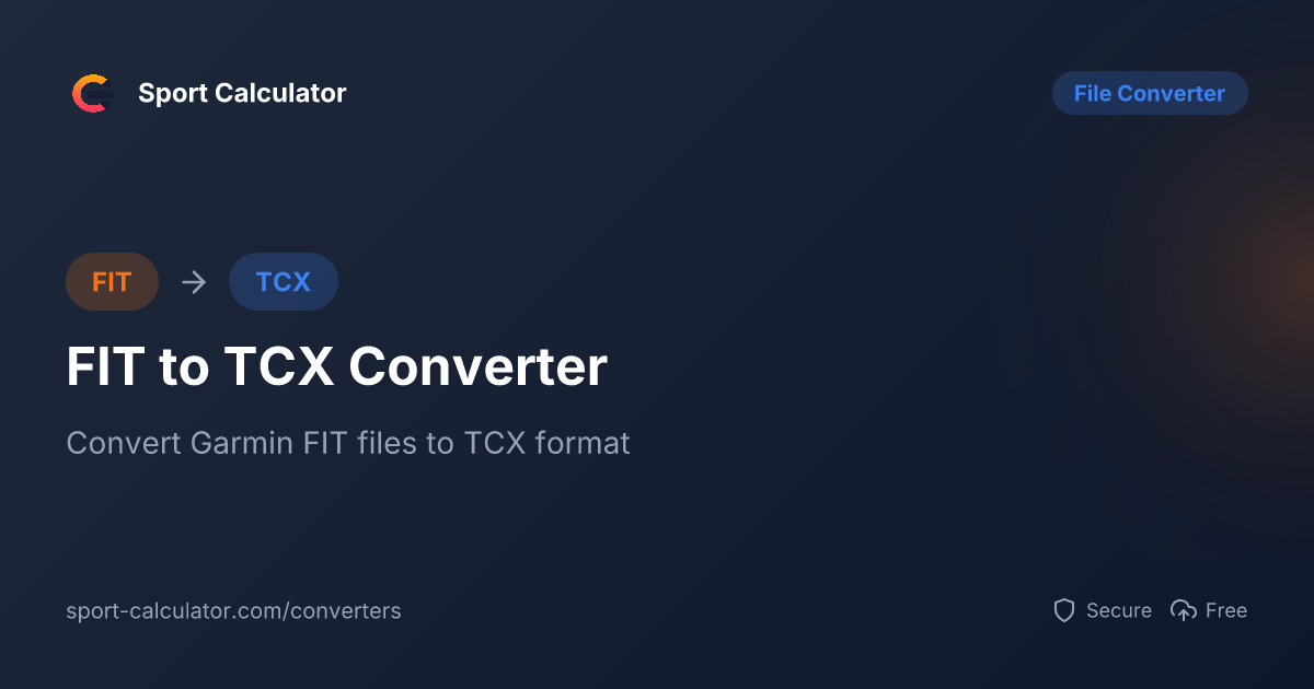 Free Online FIT to TCX Converter | Easy & Secure