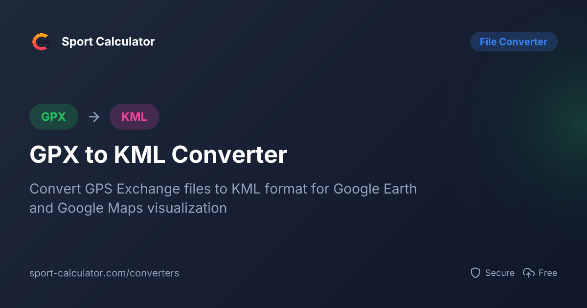 Free Online GPX to KML Converter | Easy & Secure